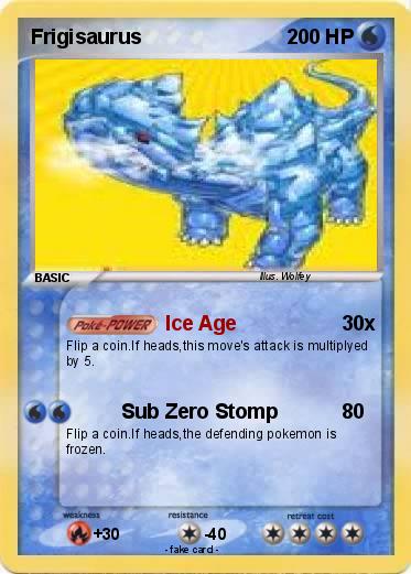 Pokémon Frigisaurus 1 1 - Ice Age - My Pokemon Card