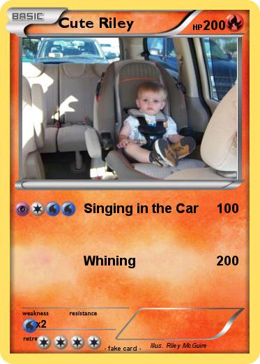 Pokémon Cute Riley - Singing in the Car - My Pokemon Card