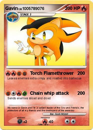 Pokémon Gavin 369 369 - Torch Flamethrower - My Pokemon Card