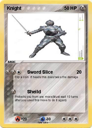 Pokémon Knight 253 253 - Sword Slice - My Pokemon Card