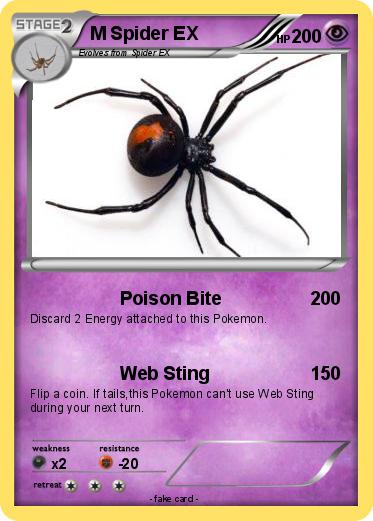 Pokémon M Spider EX - Poison Bite - My Pokemon Card