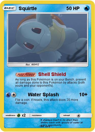 Pokémon Squirtle 1596 1596 - Shell Shield - My Pokemon Card