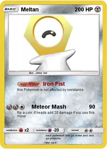 Pokémon Meltan 6 6 - Iron Fist - My Pokemon Card