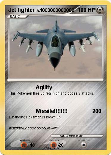 Pokémon Jet fighter 6 6 - Agility - My Pokemon Card