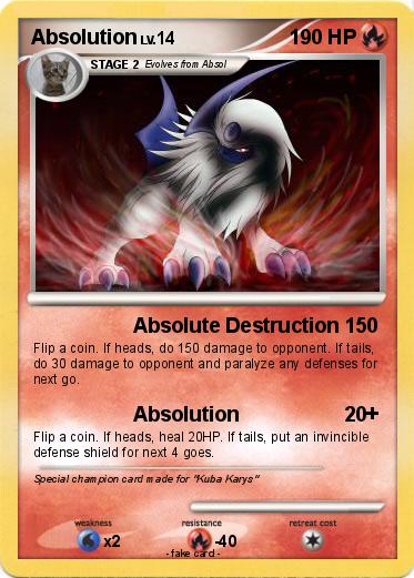 Pokémon Absolution - Absolute Destruction - My Pokemon Card