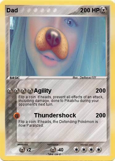 Pokémon Dad 774 774 - Agility - My Pokemon Card