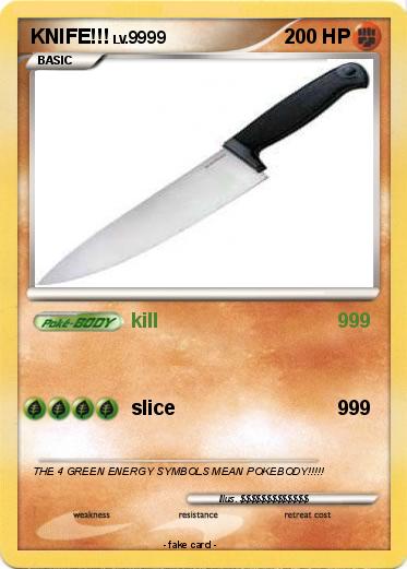 Pokémon KNIFE 51 51 - kill 999 - My Pokemon Card