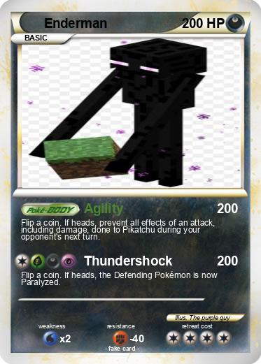 Pokémon Enderman 1833 1833 - Agility - My Pokemon Card