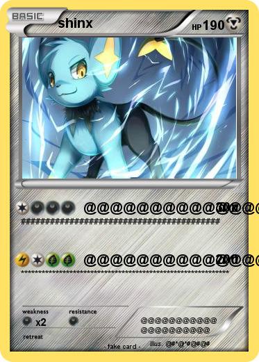 Pokémon shinx 214 214 - @@@@@@@@@@@@@@@@@@@@@@@@@@@@@@@ - My Pokemon Card