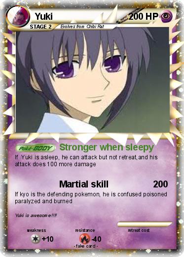 Pokémon Yuki 101 101 - Stronger when sleepy - My Pokemon Card