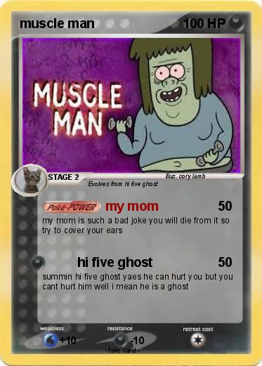 Pokémon muscle man 15 15 - my mom - My Pokemon Card