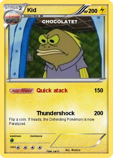 Pokémon Kid 979 979 - Quick atack - My Pokemon Card