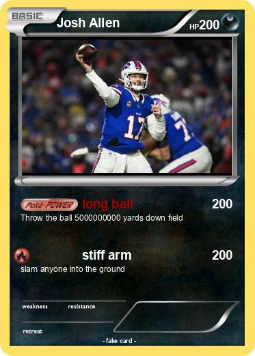 Pokémon Josh Allen 13 13 - long ball - My Pokemon Card