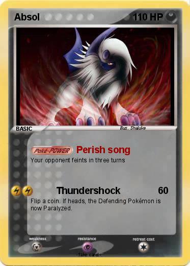 Pokémon Absol 918 918 - Perish song - My Pokemon Card