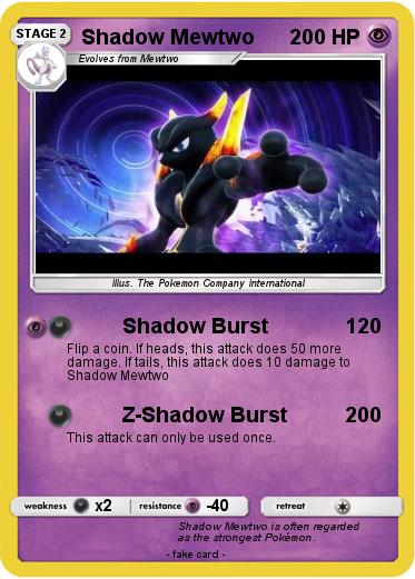 Pokémon Shadow Mewtwo 323 323 - Shadow Burst - My Pokemon Card
