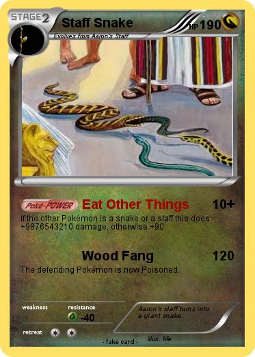 Pokémon Staff Snake - Eat Other Things - My Pokemon Card