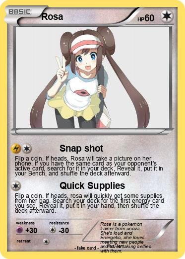 Pokémon Rosa 125 125 - Snap shot - My Pokemon Card
