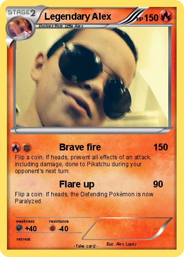 Pokémon Legendary Alex - Brave fire - My Pokemon Card