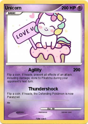 Pokémon Unicorn 765 765 - Agility - My Pokemon Card
