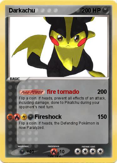 Pokémon Darkachu 44 44 - fire tornado - My Pokemon Card
