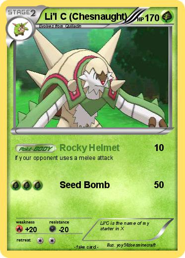 Pokémon Li l C Chesnaught - Rocky Helmet - My Pokemon Card