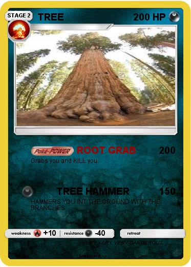 Pokémon TREE 1016 1016 - ROOT GRAB - My Pokemon Card