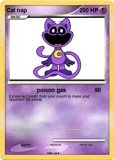 Pokémon Cat nap 2 2 - poison gas - My Pokemon Card