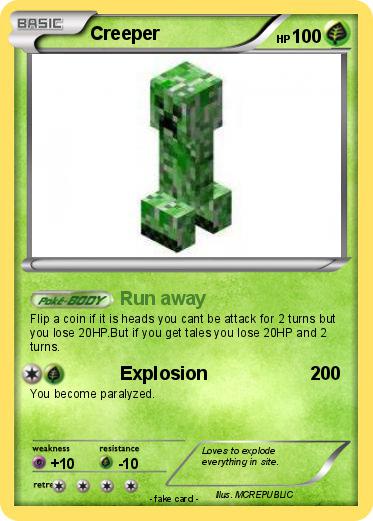 Pokémon Creeper 6378 6378 - Run away - My Pokemon Card