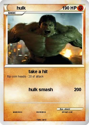 Pokémon hulk 510 510 - take a hit - My Pokemon Card