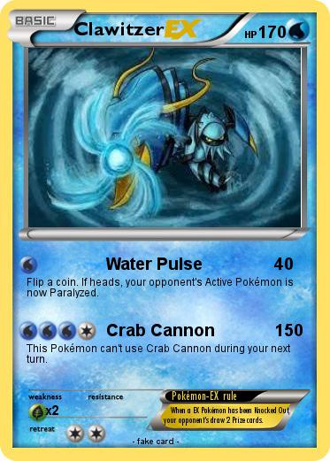 Pokémon Clawitzer 23 23 - Water Pulse - My Pokemon Card