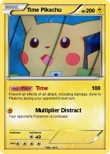 Pokémon Time Pikachu - Time - My Pokemon Card