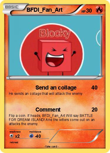 Pokémon BFDI Fan Art - Send an collage - My Pokemon Card