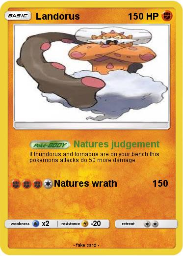 Pokémon Landorus 301 301 - Natures judgement - My Pokemon Card