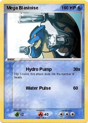 Pokémon Mega Blastoise 30 30 - Hydro Pump - My Pokemon Card