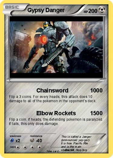 Pokémon Gypsy Danger 5 5 - Chainsword 1000 - My Pokemon Card