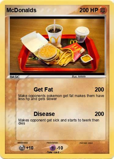 Pokémon McDonalds 260 260 - Get Fat - My Pokemon Card