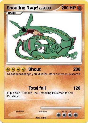 Pokémon Shouting Rage - Shout - My Pokemon Card