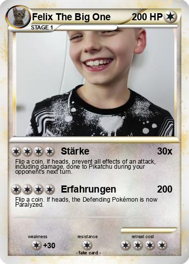Pokémon Felix The Big One - Stärke - My Pokemon Card