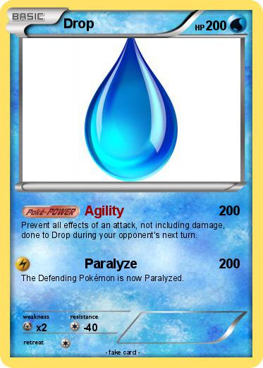 Pokémon Drop 47 47 - Agility - My Pokemon Card