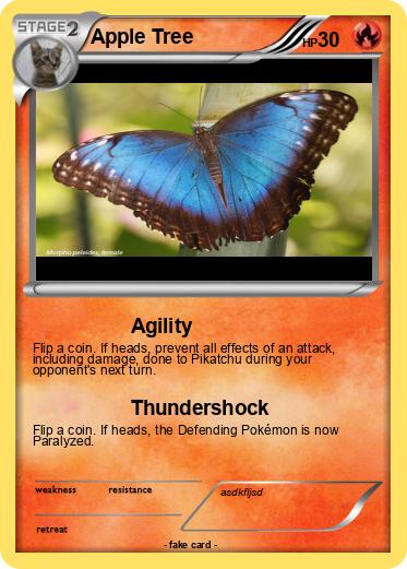 Pokémon Apple Tree 12 12 - Agility - My Pokemon Card