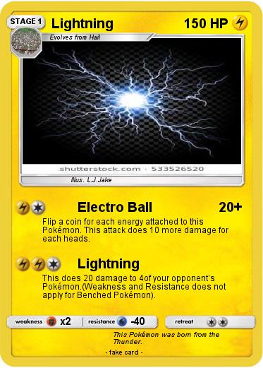 Pokémon Lightning 1864 1864 - Electro Ball - My Pokemon Card