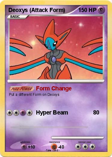 Pokémon Deoxys Attack Form 13 13 - Form Change - My Pokemon Card