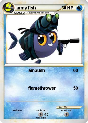 Pokémon army fish - ambush - My Pokemon Card