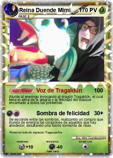 Pokémon Reina Duende Mimi - Voz de Tragaldún - Mi carta pokémon