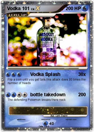 Pokémon Vodka 101 101 - Vodka Splash - My Pokemon Card