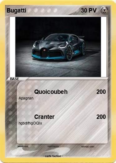 Pokémon Bugatti 640 640 - Quoicoubeh - Ma carte Pokémon