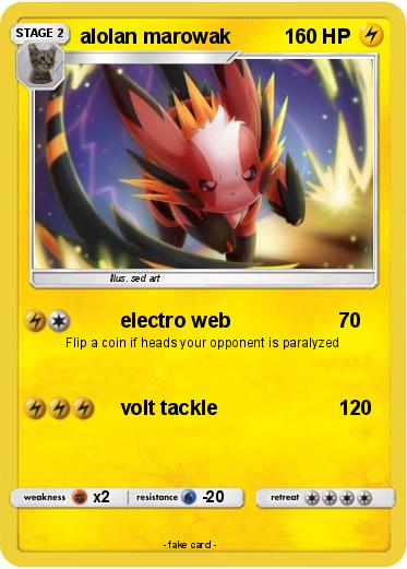 Pokémon alolan marowak 18 18 - electro web - My Pokemon Card