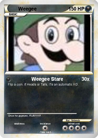 Pokémon Weegee 219 219 - Weegee Stare - My Pokemon Card
