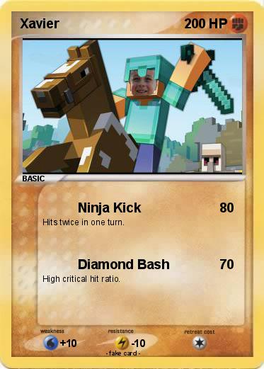 Pokémon Xavier 412 412 - Ninja Kick - My Pokemon Card