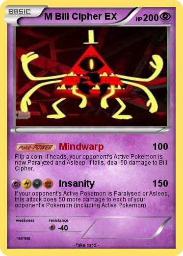 Pokémon M Bill Cipher EX 2 2 - Mindwarp - My Pokemon Card